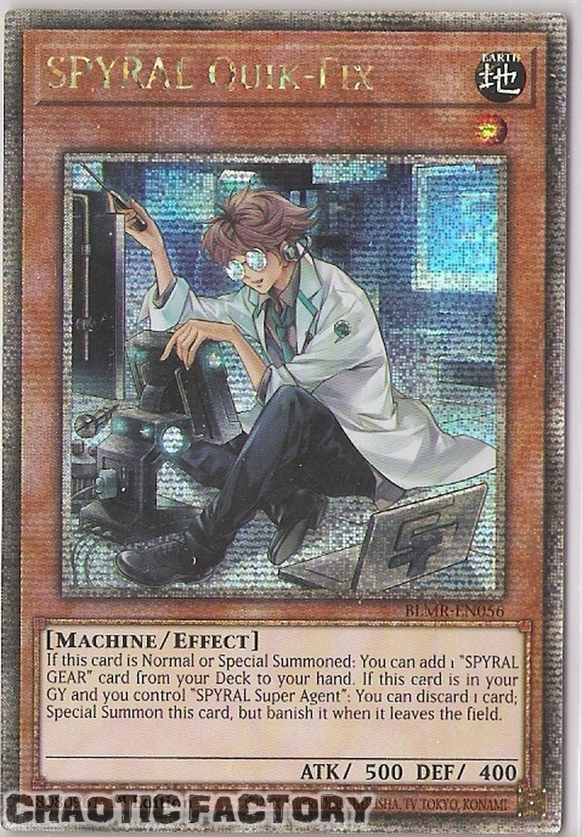 Quarter Century Secret Rare BLMR-EN056 SPYRAL Quik-Fix 1st Edition NM