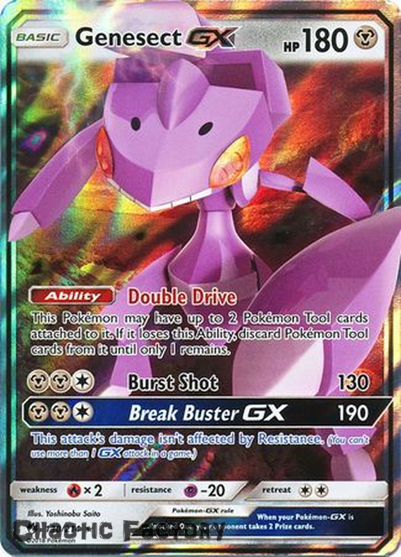 Pokemon Red Genesect Card